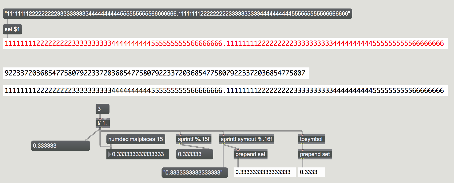 Veeeery long numbers, and how to visualize them - Misc Forum | Cycling '74